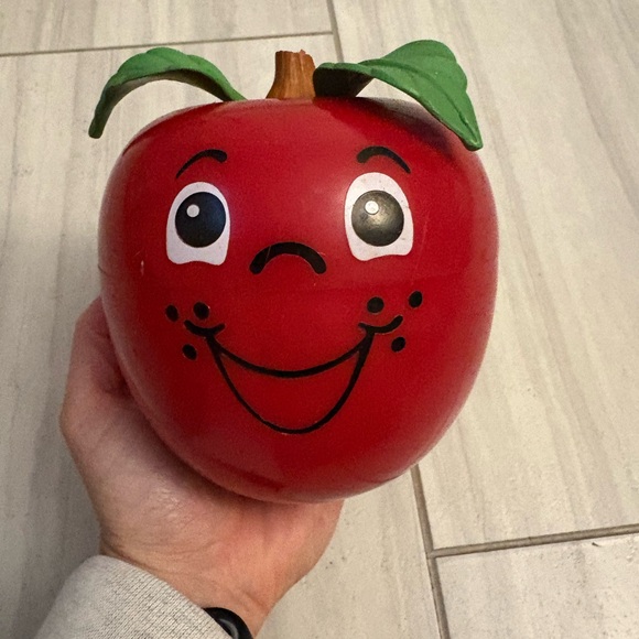 Fisher-Price | Toys | Vintage Fisher Price Happy Apple Roly Poly Chime ...